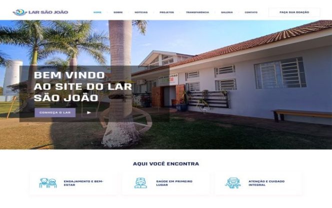 Lar São João, de Araçatuba, lança novo site